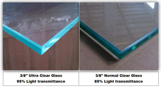 1/2" Ultra Clear Shower Door Glass Panel Tempered Thermal Stability supplier