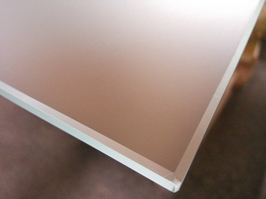 Satin Frosted Shower Tempered Glass 1/4" Easy Cleaning Safety Corners supplier