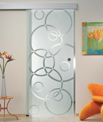 5/16" Tempered Sliding Glass Doors With Smooth Surface Safety supplier