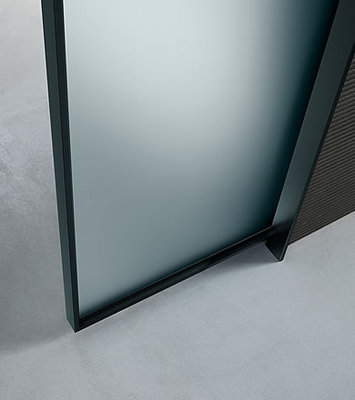 High Light Transmission Tempered Glass Door Satin Acid Etched For Semi Private Squares supplier