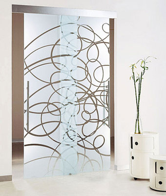 Acid Etched Tempered Glass Door Thermal Stability Withstand 250℃ supplier