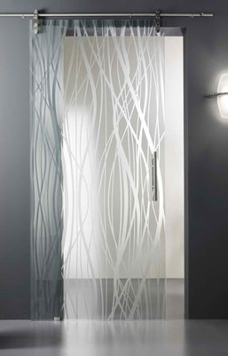 Silkscreening Tempered Glass Door Frosted 5/16" High Strength supplier