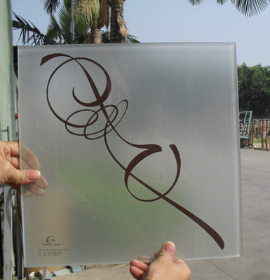 Acid Etched Tempered Glass Door Thermal Stability Withstand 250℃ supplier