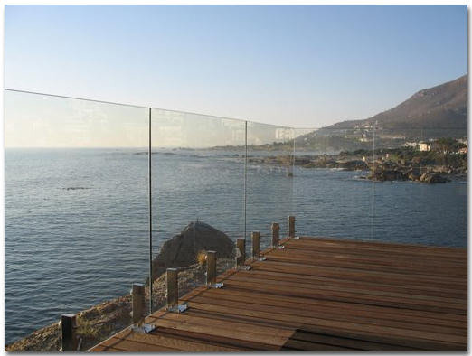 1000 x 1170 MM Laminated Railing Glass For Deck  AS2208 Standard supplier