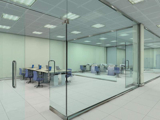 Soundproof Glass Partition Walls Laminated For Shopping Mall supplier