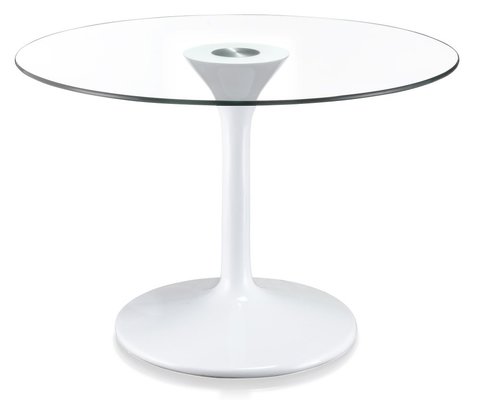 Custom Glass Tabletops , Round Clear White Tempered Glass Table Top supplier