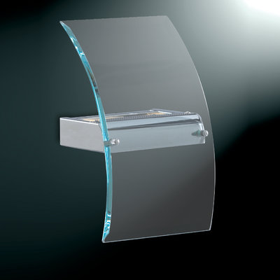 Transparent Curved Tempered Glass , Bent Curved Glass 3 mm ~ 20 mm Thickness supplier