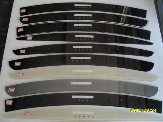 Colorful Range Hood Glass , Tempered Glass Kitchen Exhaust Hoods supplier