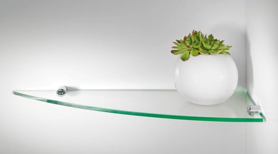 Bathroom Corner Frameless Glass Shelves 5mm ~ 8mm En 12150 Standard supplier