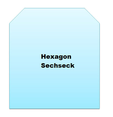 Hexagon Glass Bottom Plate With Compressive Stress Layer Safety supplier