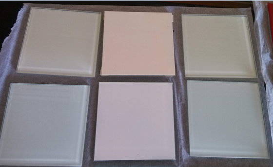 White Painted Table Top Glass EN12150 Standards Protect Furniture supplier