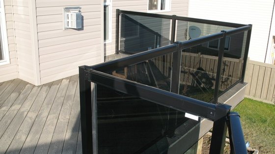 Balustrade Railing Glass Grey 16.76 mm Thickness Low Maintenance supplier