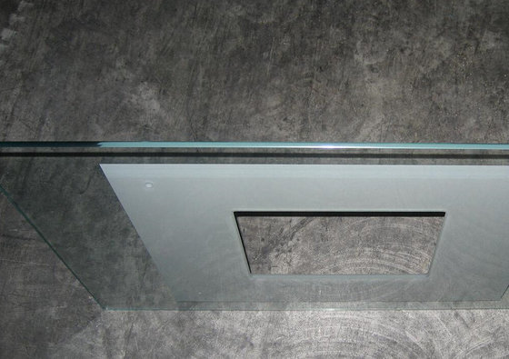 Flat Range Hood Glass , Curved Glass Chimney Hood With Safety Corners supplier