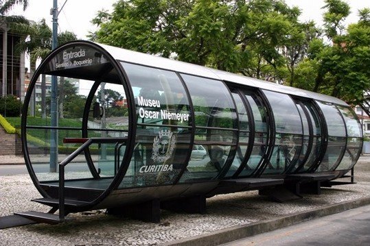 Tempered Glass Wall Panels , Bent Tempered Glass For Public Bus Stop supplier