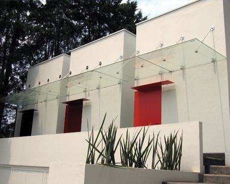 Outdoor Residential Canopy Laminated Security Glass Single Glass Thick 6 MM supplier