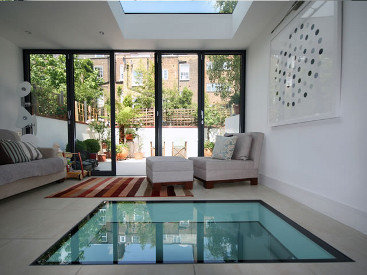Glass Floor Toughened Laminated Glass With Black Border ISO 12543 Standards supplier