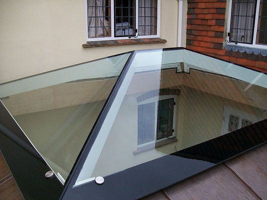 Heat Soaked Window Tempered Glass With Black Border Withstand 250℃ supplier