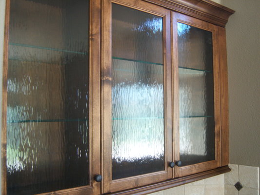 Impact Resistance Tempered Glass Panel Obscure Pattern For Store Cabinet supplier
