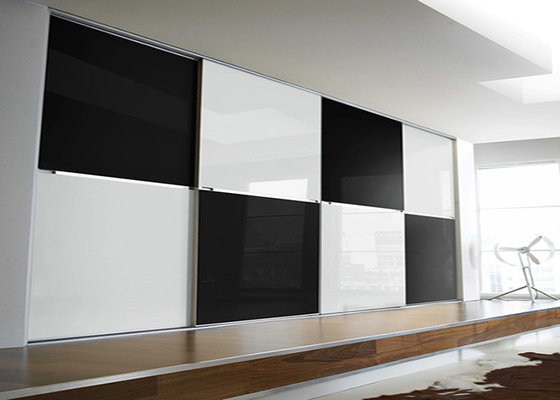 Black and White Color Safety Tempered  Glass Panel for Back Walls supplier