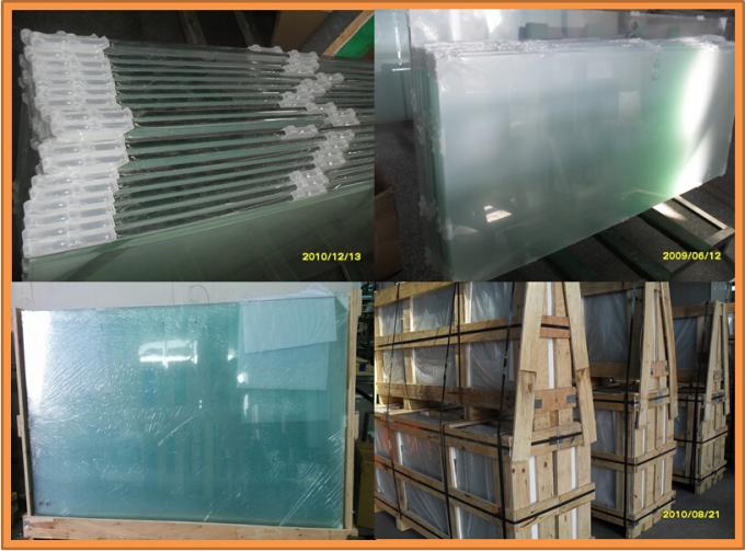 Clear Float Durable Tempered Glass , Silkscreen Frosted Tempered Shower Glass Doors
