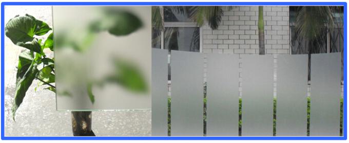 Clear Float Durable Tempered Glass , Silkscreen Frosted Tempered Shower Glass Doors