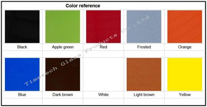 Color Painted Cover Glass Table Top , Rectagle Glass Table Top