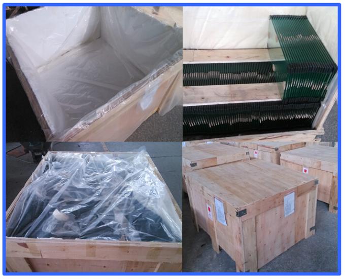 Supermarket Clear Tempered Glass Shelves Impact Resistance