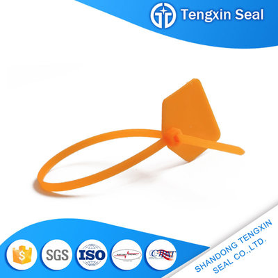 TX-PS108 Factory direct price raw material plastic safety 300mm lock seal logo markable red/yellow/green