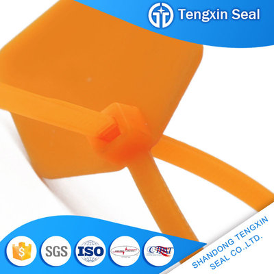 TX-PS108 Factory direct price raw material plastic safety 300mm lock seal logo markable red/yellow/green