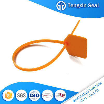 TX-PS108 Factory direct price raw material plastic safety 300mm lock seal logo markable red/yellow/green