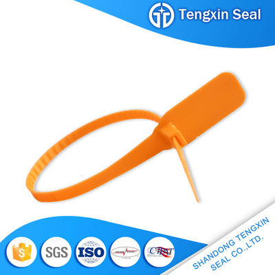 PP+PE truck plastic seal plastic seals TX-PS205 40cm yellow/red/blue/purple with free sample logo mark