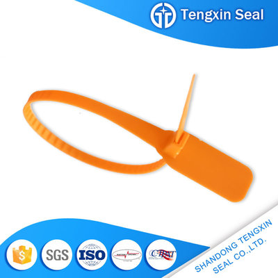 PP+PE truck plastic seal plastic seals TX-PS205 40cm yellow/red/blue/purple with free sample logo mark
