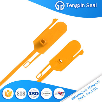 TX-PS208 PP/PE material yellow/red/white 400mm/300mm security plastic seal with logo markable