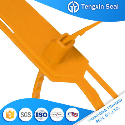 TX-PS208 PP/PE material yellow/red/white 400mm/300mm security plastic seal with logo markable