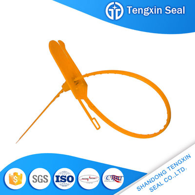 TX-PS208 PP/PE material yellow/red/white 400mm/300mm security plastic seal with logo markable