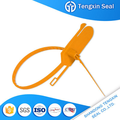 TX-PS208 PP/PE material yellow/red/white 400mm/300mm security plastic seal with logo markable