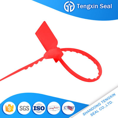 TX-PS213 Professional quality consistent locking yellow/red/blue logo desin security plastic seals