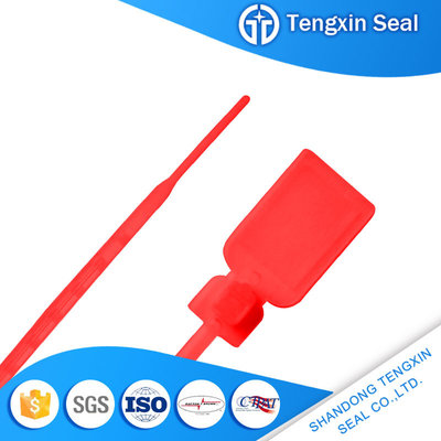 TX-PS213 Professional quality consistent locking yellow/red/blue logo desin security plastic seals