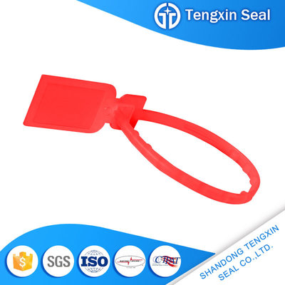 TX-PS213 Professional quality consistent locking yellow/red/blue logo desin security plastic seals
