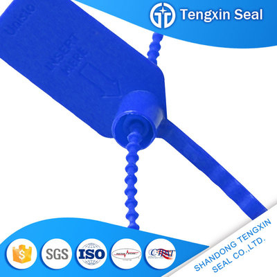 TX-PS301 China cheap security plastic seals for money tote bags yellow/white/red with logo mark