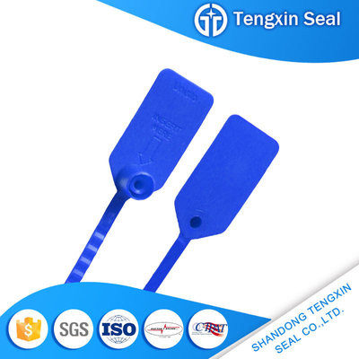 TX-PS301 China cheap security plastic seals for money tote bags yellow/white/red with logo mark