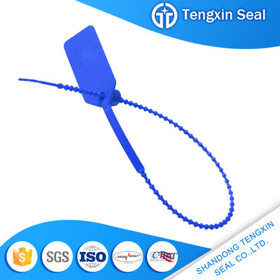 TX-PS301 China cheap security plastic seals for money tote bags yellow/white/red with logo mark