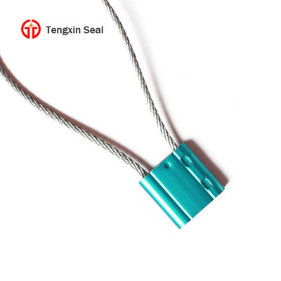 Large factory One Time Use low price yellow/red/blue aluminum container cable lock seal with logo marks