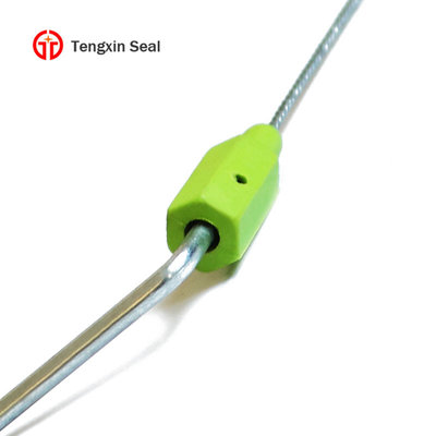 TX-CS402 Laser Printed or hot stamping  Wire rope security seals pull tight lock
