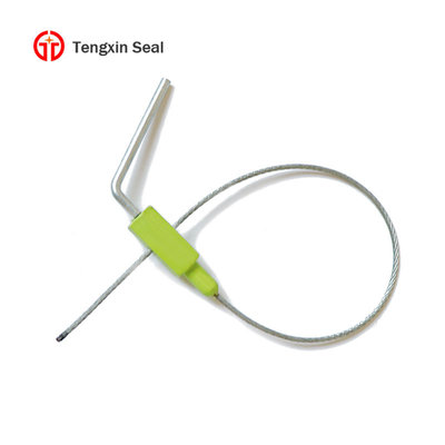 TX-CS402 Laser Printed or hot stamping  Wire rope security seals pull tight lock