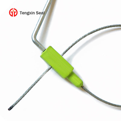 TX-CS402 Laser Printed or hot stamping  Wire rope security seals pull tight lock