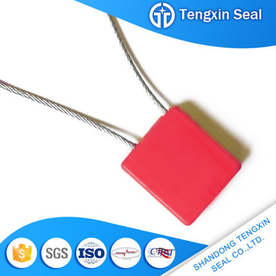 TX-CS109 Laser Printed or hot stamping heavy truck numbered security metal wire cable lock seal
