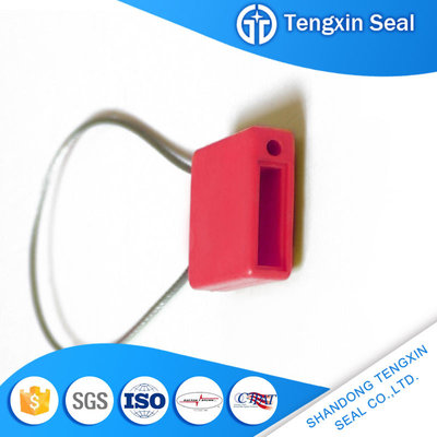 TX-CS109 Laser Printed or hot stamping heavy truck numbered security metal wire cable lock seal