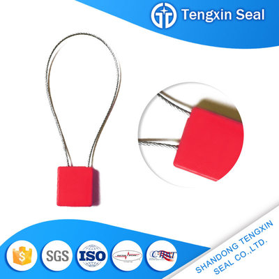 TX-CS109 Laser Printed or hot stamping heavy truck numbered security metal wire cable lock seal