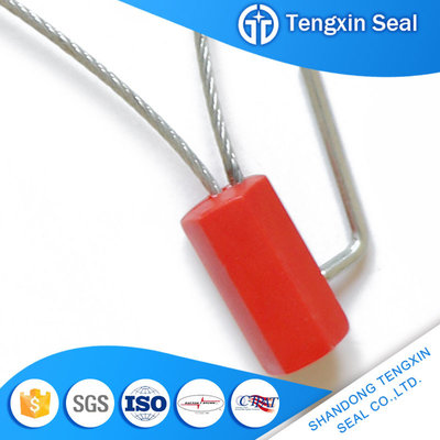TX-CS204 China Aluminum head wire seal 1.8mm or others as per request  cable lock seal